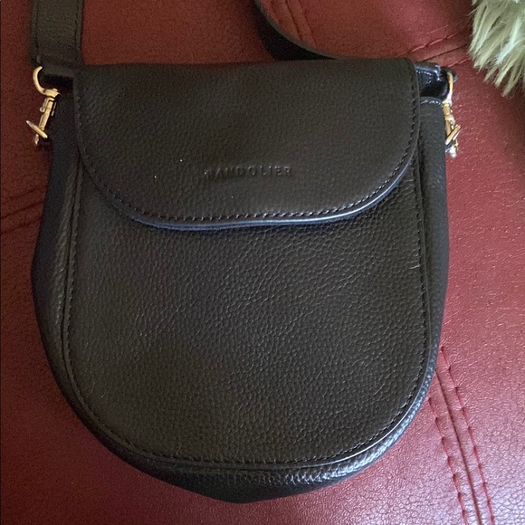 Bandolier | Bags | Bandolier Black Crossbody Bag With Leather Trim ...